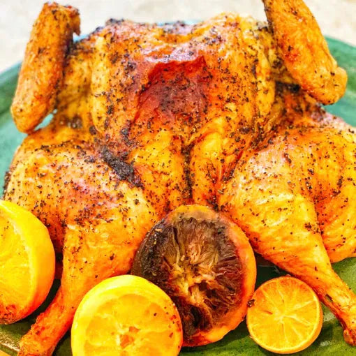 Pasture Raised Roasted Whole Chicken with Citrus Pan Sauce Recipe ...