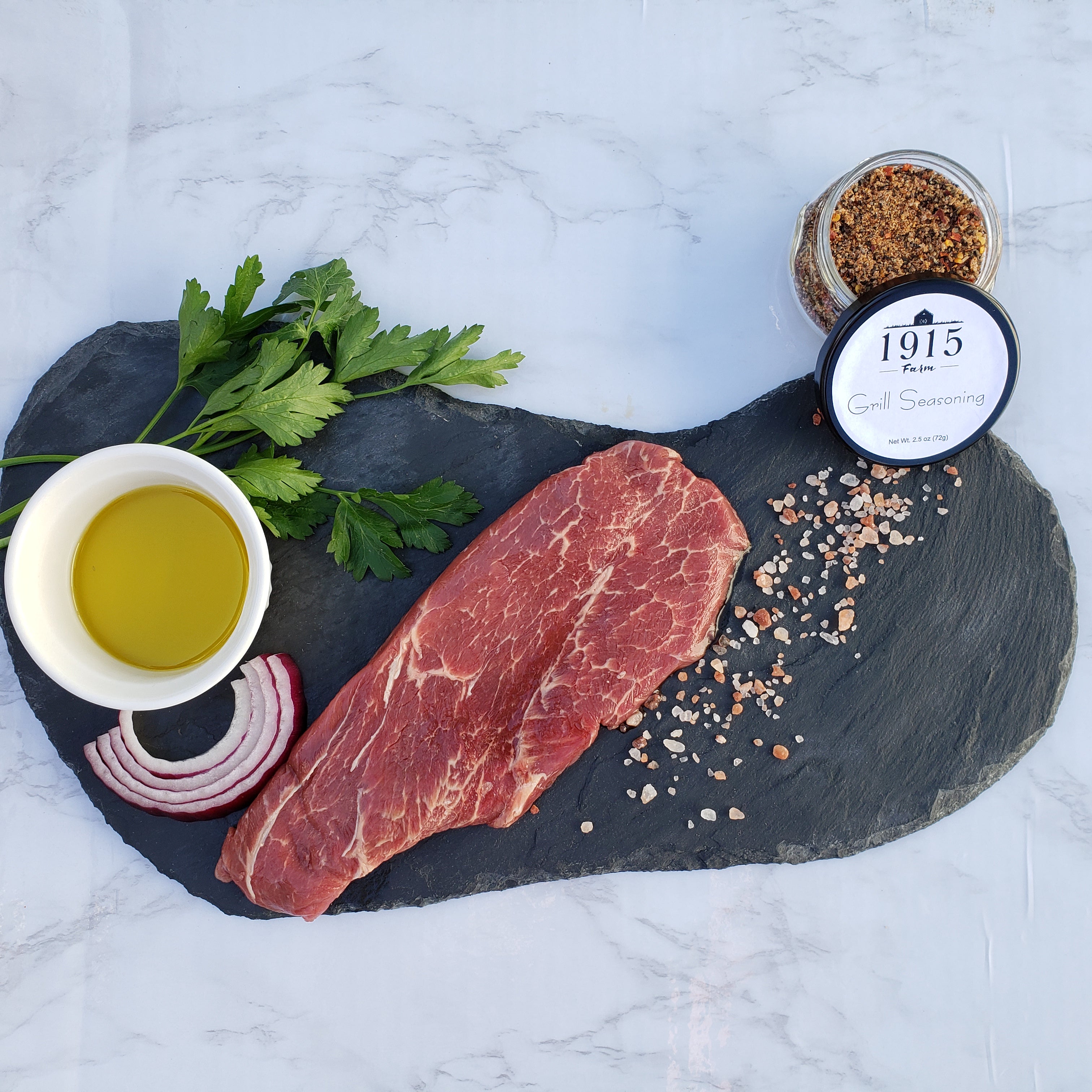 Texas Grass fed Beef Flat Iron Steak - Home Delivery from a local farm ...